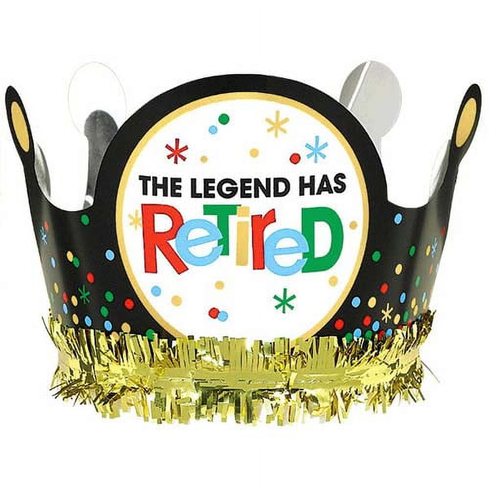 Retirement 'Officially Retired' Foil Crown (1ct) - Walmart.com