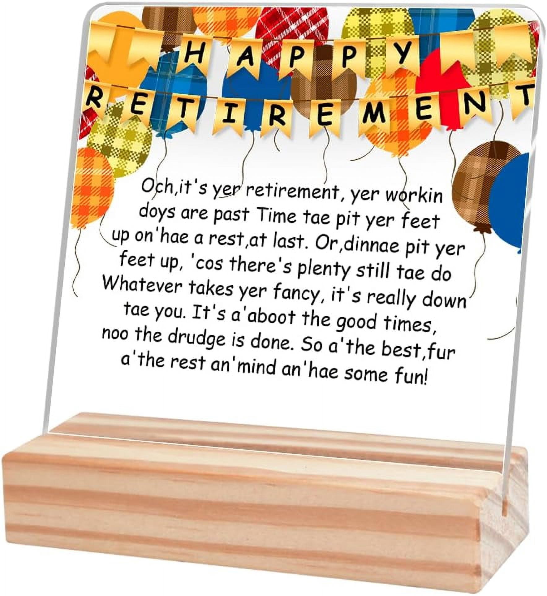 Retirement Party Decor Sign,Funny Retirement Gifts for Women Men,Happy ...