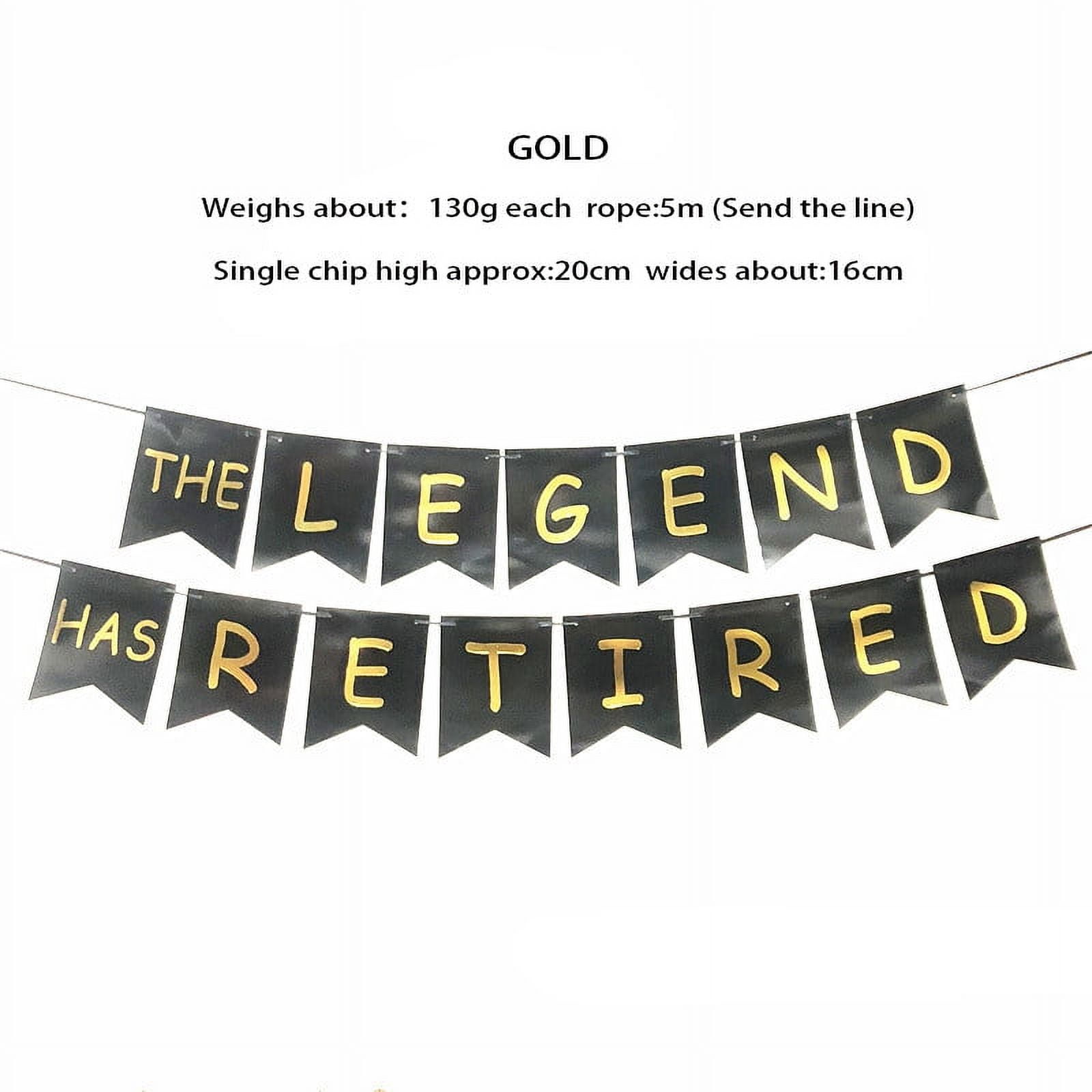 Retirement Party Decoration, Black Gold Banner, HAPPY RETIREMENT, Rose ...