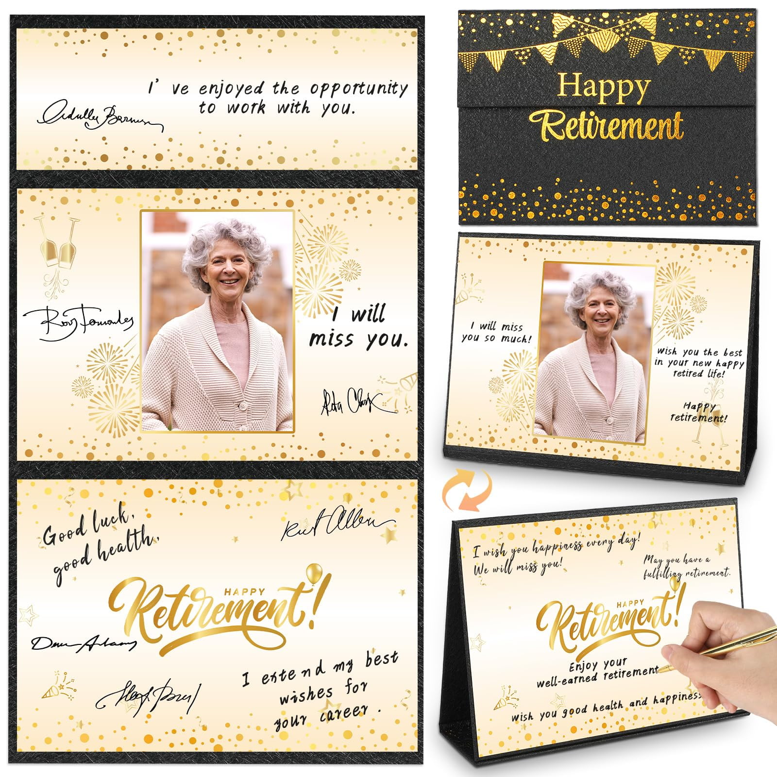 Retirement Party Decorations Happy DHF10 Retirement Guest Book ...