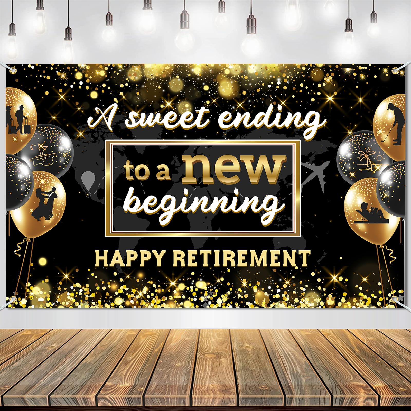 Retirement Party Decorations for Men and Women, Happy Retirement Party ...