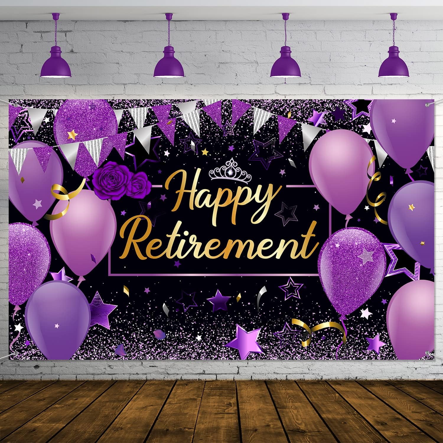 Retirement Party Decorations, Retirement Sign Banner Photo Booth ...