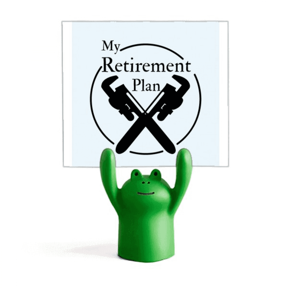 Retirement Plan Wrench Equipment Memo Holder Cartoon Animal Frog Stand ...