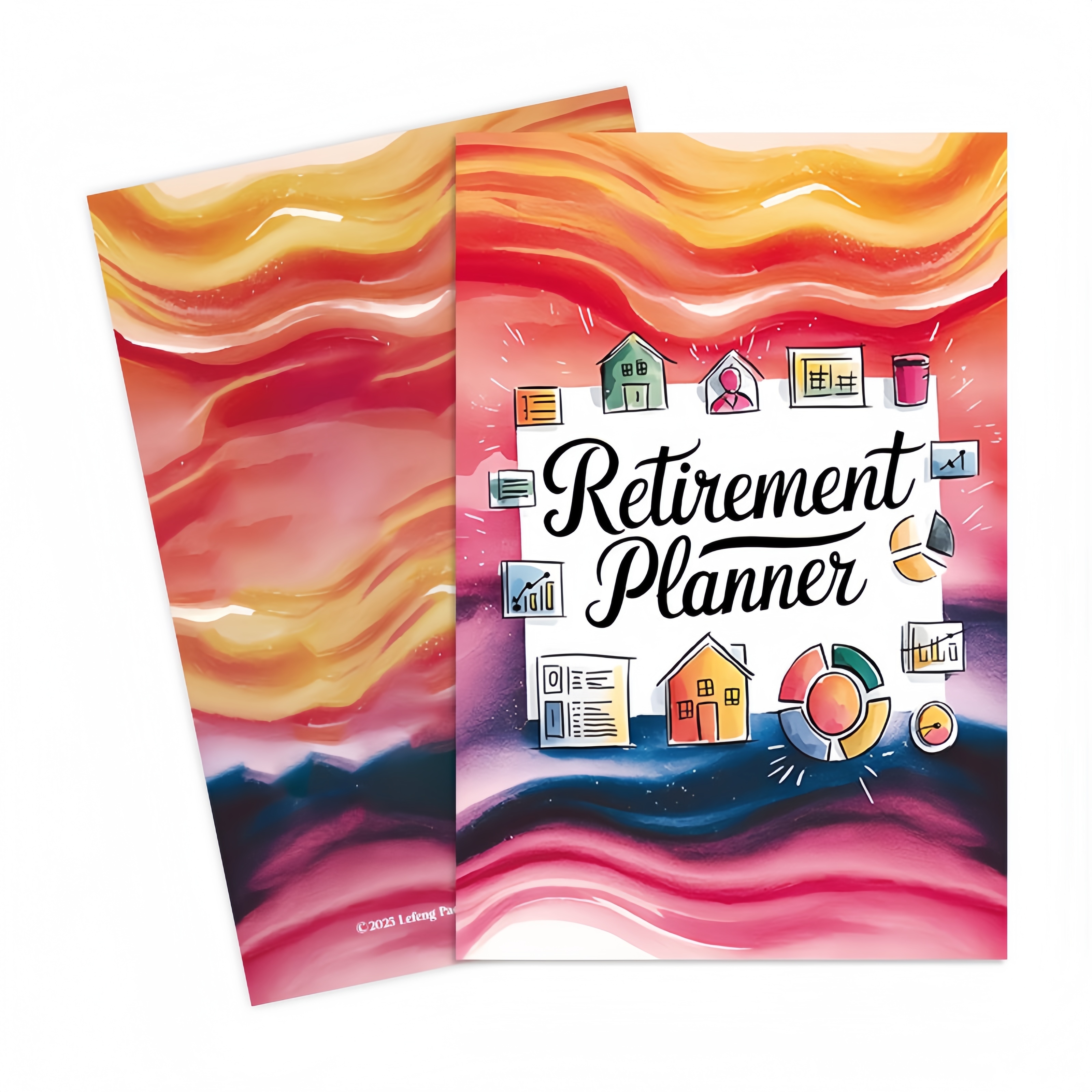 Retirement Planner & Financial Life Planning Book - 128 Pages, Monthly ...