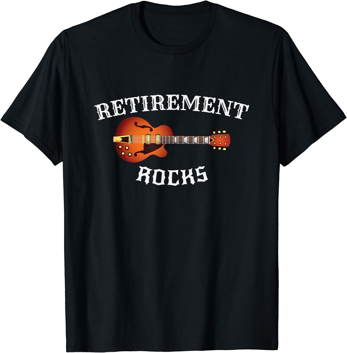 Retirement Rocks Acoustic Guitar Old Rockers Gift T-Shirt - Walmart.com