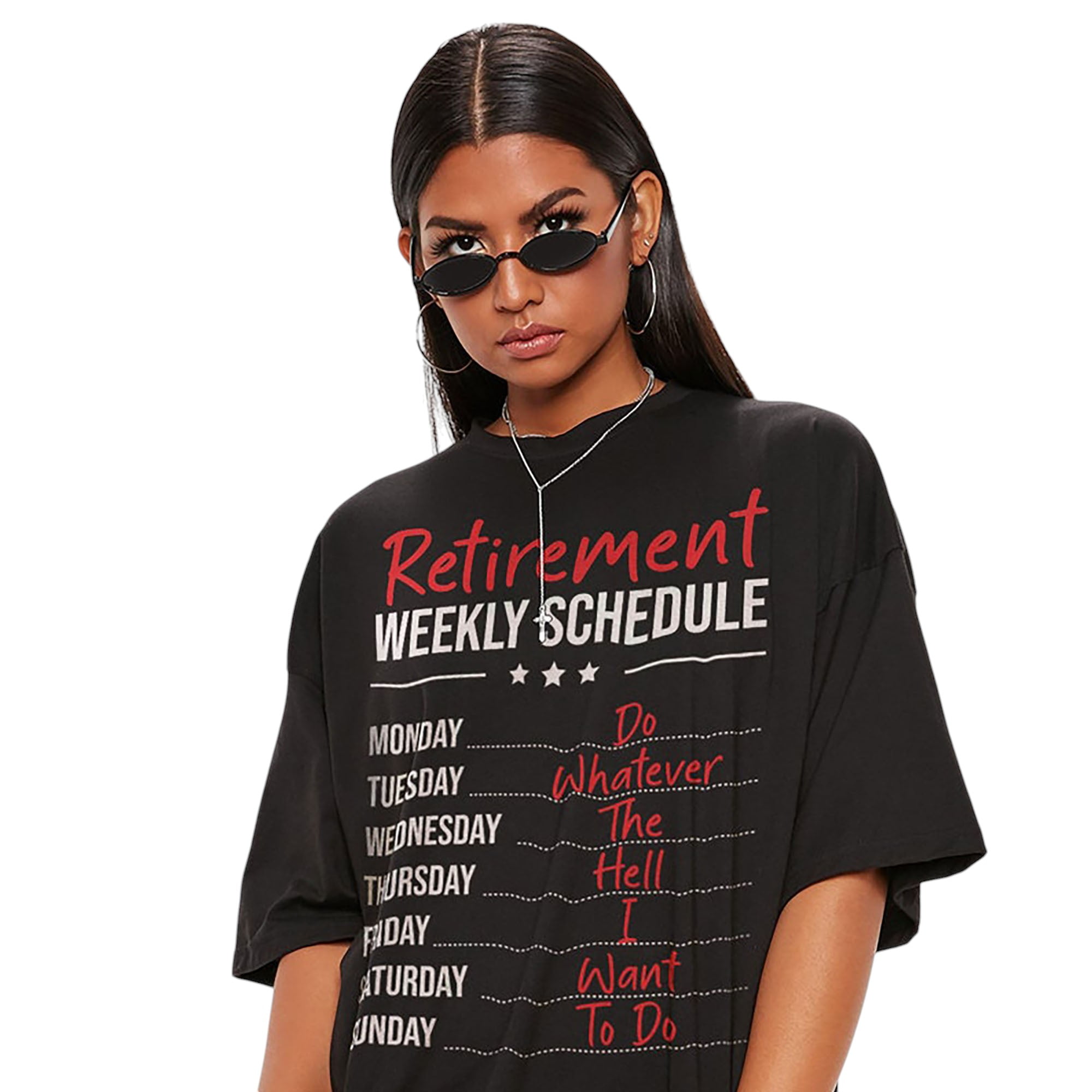 Retirement Weekly Schedule Retro Unisex Classic 2D T-Shirt - Vintage ...