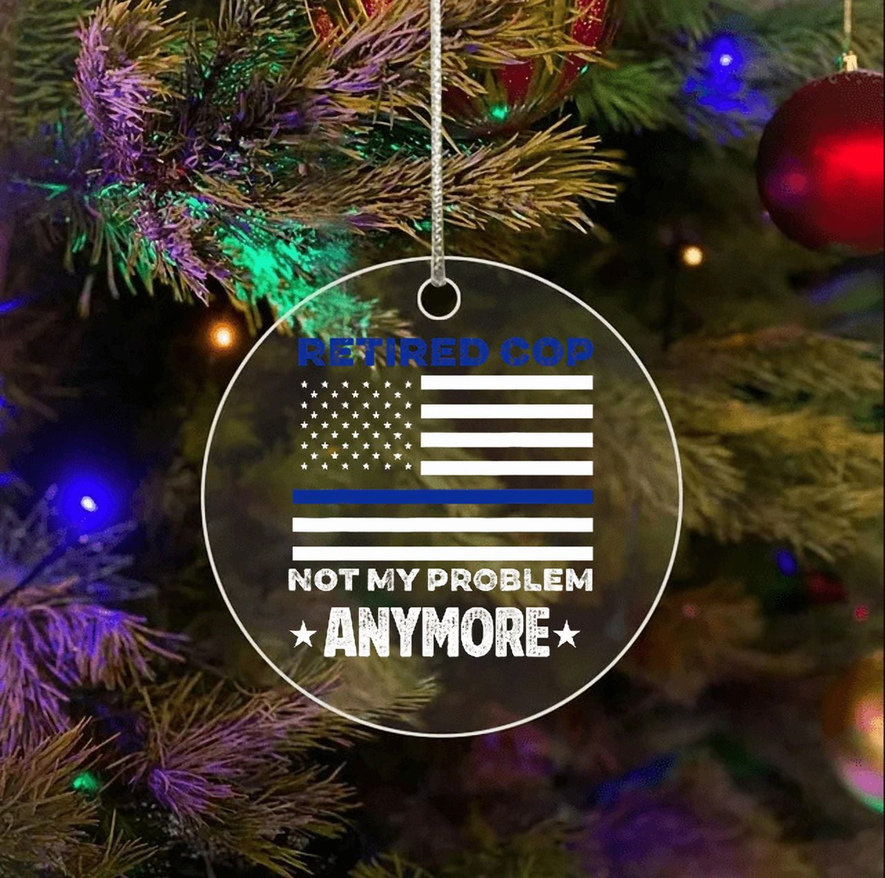 Retiring Cop Men Officer Retirement Law Enforcement Ornament, Home ...