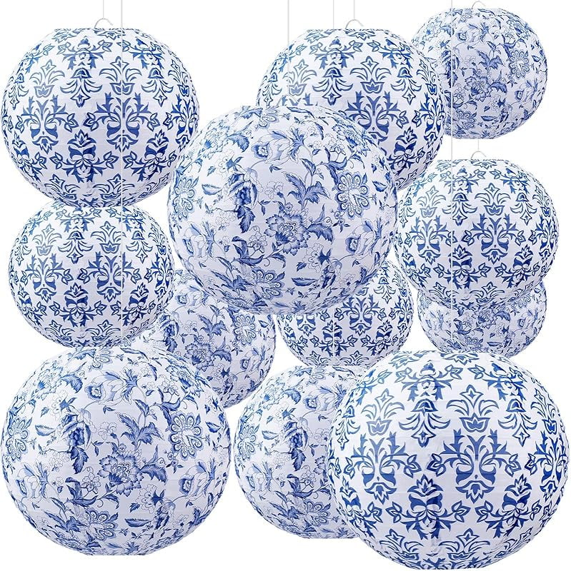 Retisee 12 Pcs 10 Inch Around the World Decorations Globe Hanging Paper ...