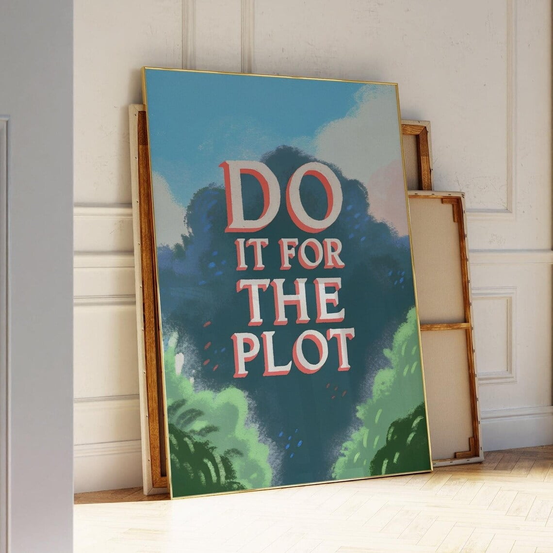 Reto Do It For The Plot Print, Trendy College Dorm Decor, Aesthetic ...