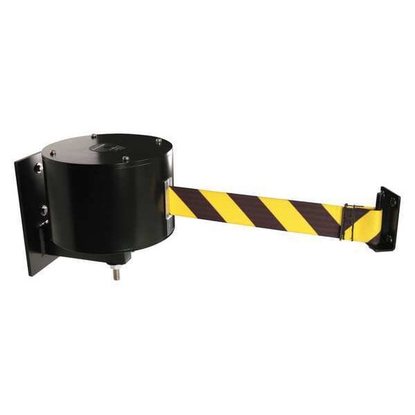 Retracta-Belt Wall Barrier, 65ft Black/Yellow Belt WM6500-BYD-WP-RE ...