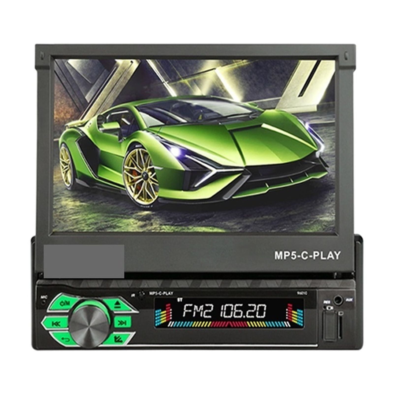 Retractable 1 Din Radio Car Stereo 7 inch MP5 MP4 Player Aux/USB/TF/FM ...