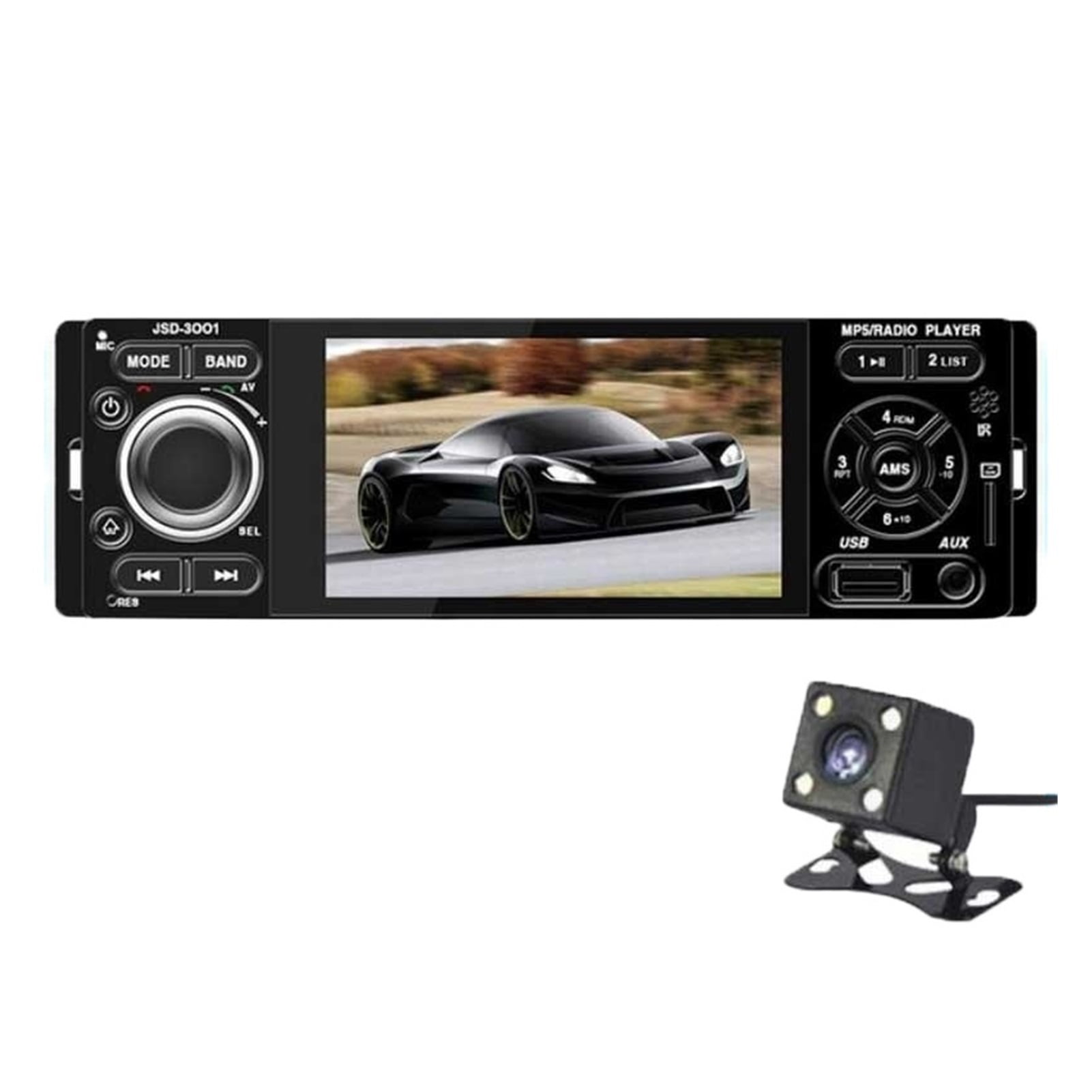 Retractable 1 Din Radio Car Stereo Audio 7 inch MP5 MP4 Player Aux/USB ...