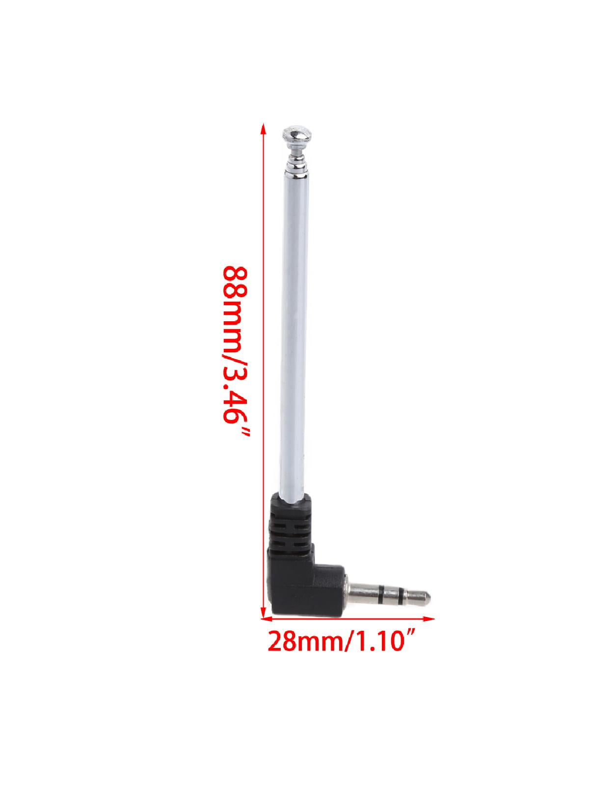 Retractable 3.5mm FM Radio Antenna Aerial for Television Radio Lamps ...