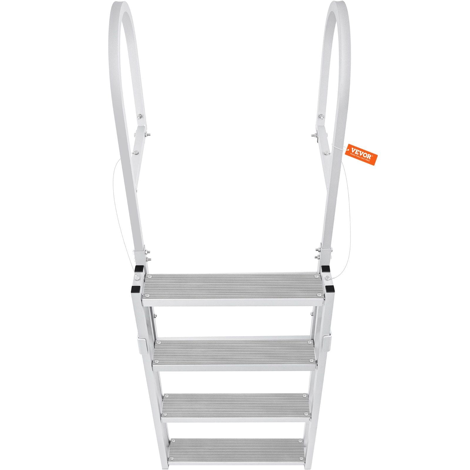 "Retractable 5-Step Dock Ladder, 350 lbs Capacity, Adjustable 66.9''-78 ...