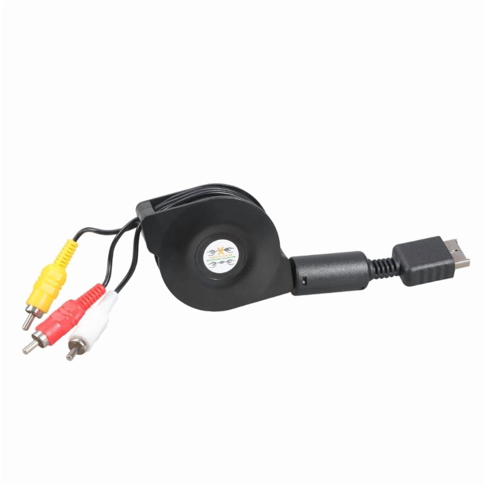 Retractable AV Cable 3 Color Connectors Consoles TV Output Wire ...