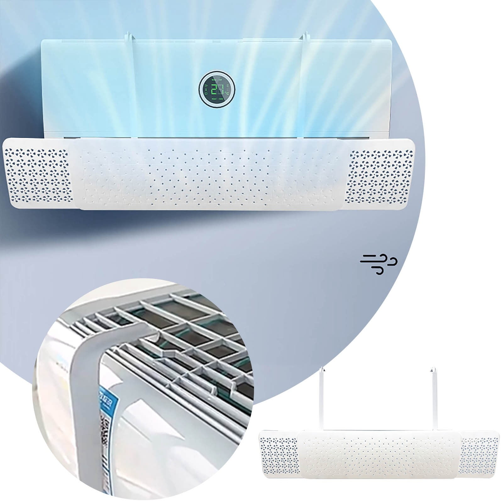 Retractable Air Conditioner Air Deflector Clearance, Confinement Air ...