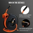Retractable Air Hose Reel 3/8 IN x 50 FT Hybrid Air Hose Max 300 PSI - Walmart.com