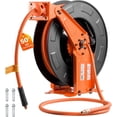 Retractable Air Hose Reel, 3/8 Inch x 50 FT Rubber Air Hose 300PSI ...