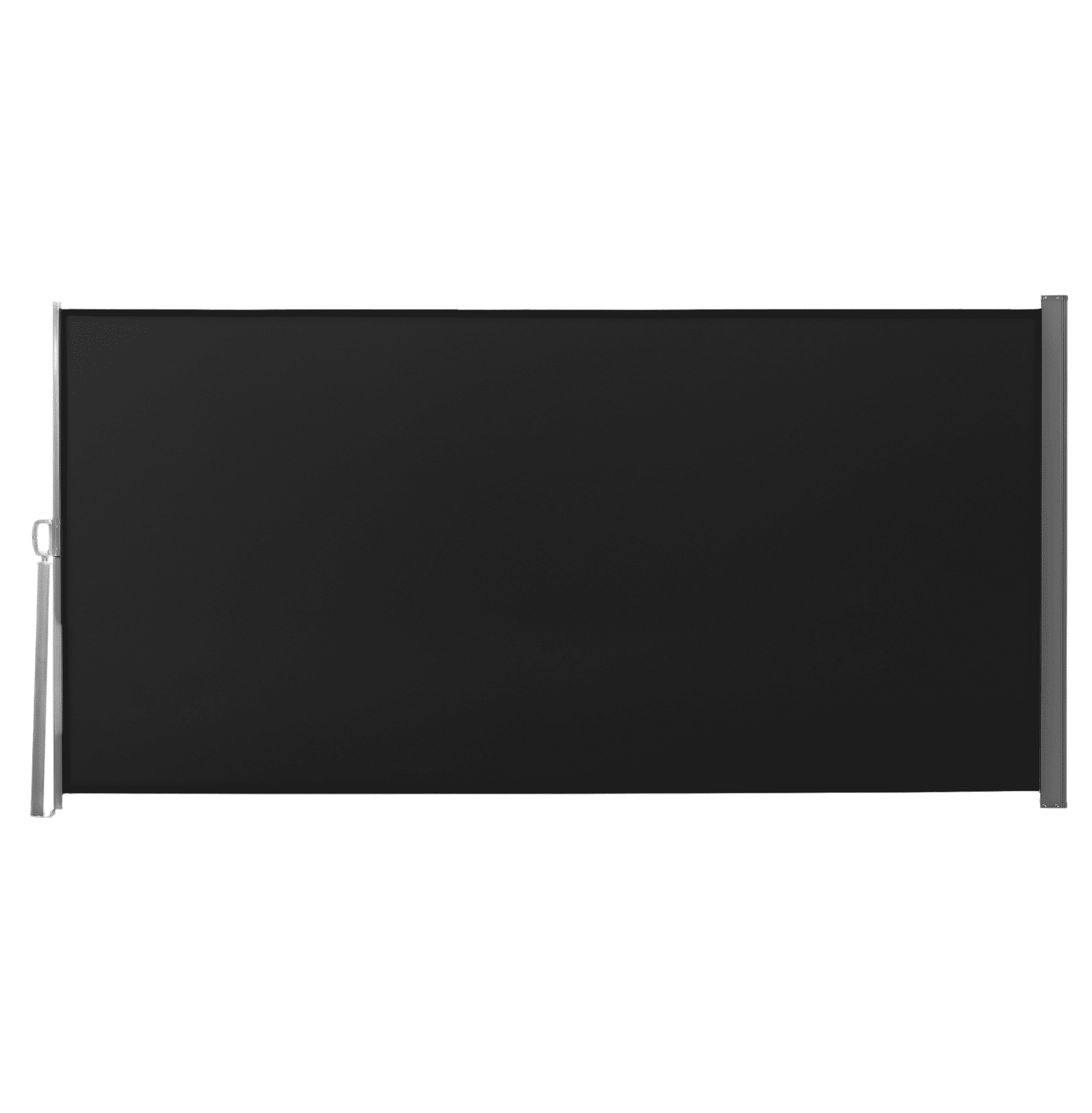 Retractable Awning for Patio, Privacy Screen, Sun Shade & Wind Fence - 10' x 5', Black - Walmart.com