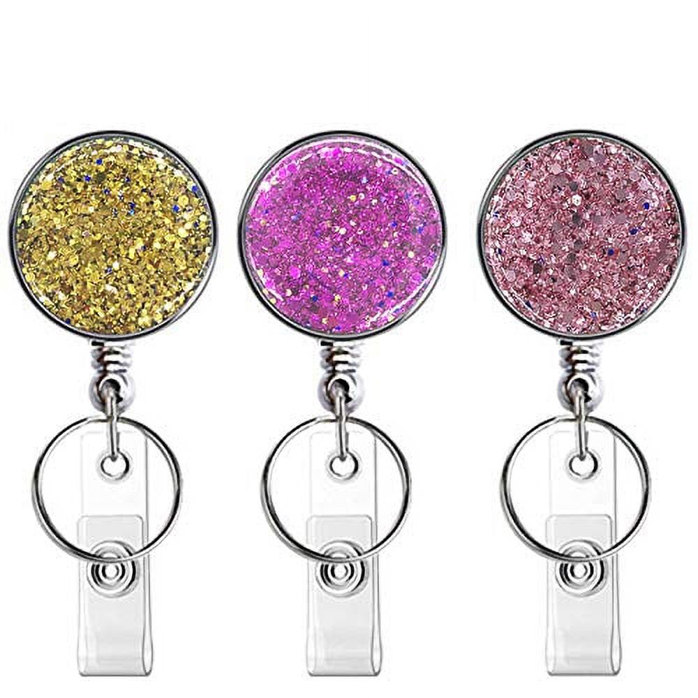 Retractable Badge Holder, Lightweight Plastic Badge Reel Retractable ...
