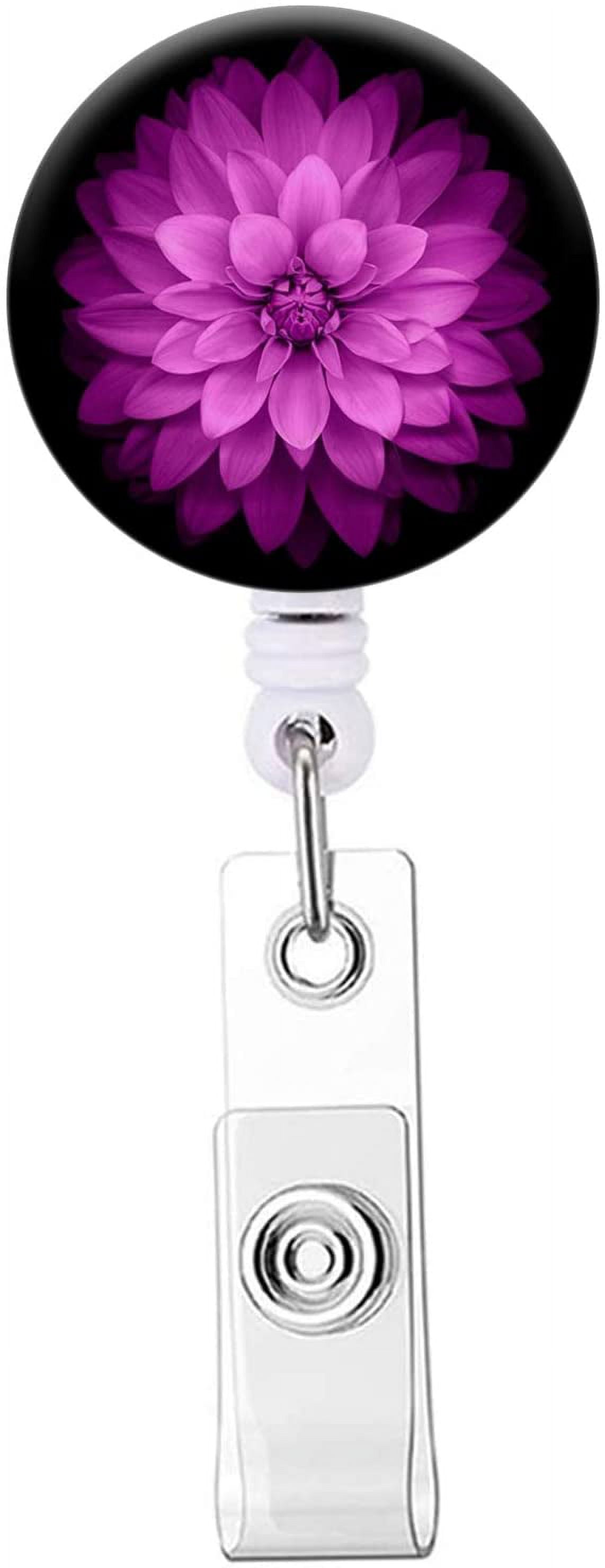 Retractable Badge Holder, Nursing Badge Reel with Alligator Clip,Cute ...