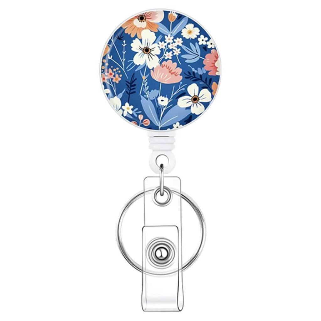 Employee Badge Holder Card Retractable Badge Holder With Metal Pocket ...