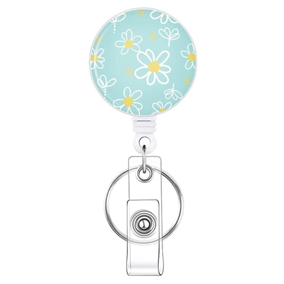 Employee Badge Holder Card Retractable Badge Holder With Metal Pocket ...