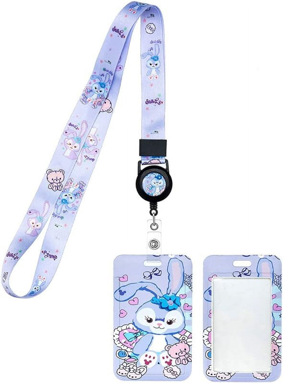 Retractable Badge Lanyard with Cute Cartoon ID Card Holder for Students ...