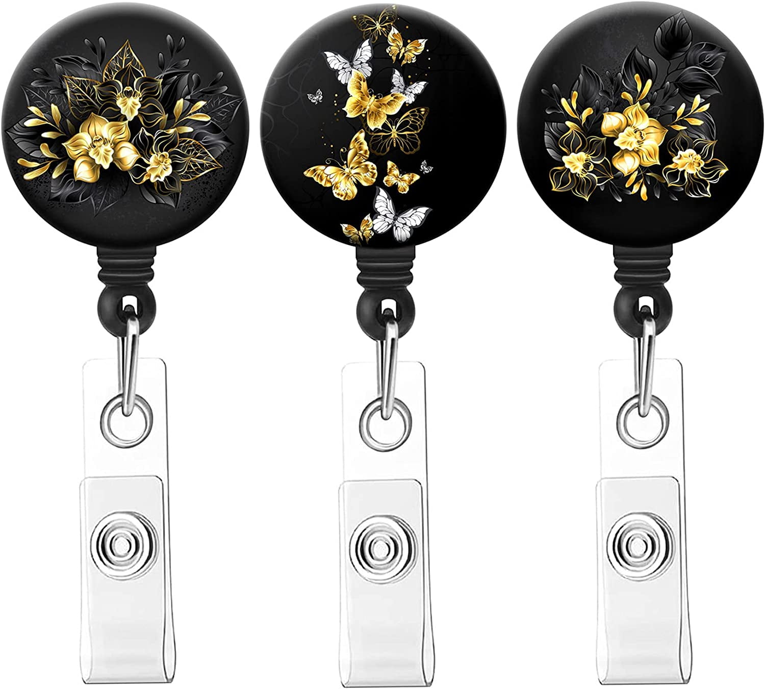 Retractable Badge Reel Clip, Badge Holder with Alligator Clip, Cute ...