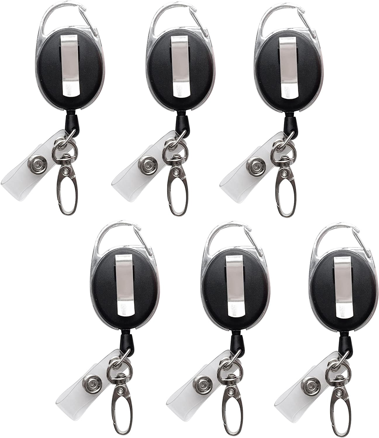 Retractable Badge Reel with Claw Clasp and Clip for Id Card Holders ...