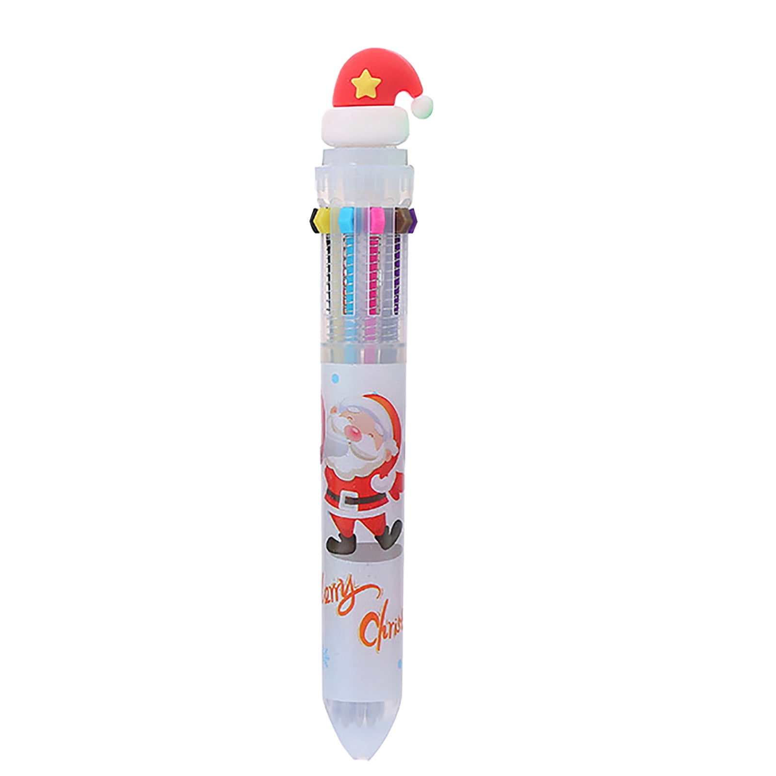 Retractable Ballpoint Pen Gel Pen 10 In 1 Pens Multicolor Christmas 2ml ... Retractable Ballpoint Pen Gel Pen 10 In 1 Pens Multicolor Christmas 2ml ...