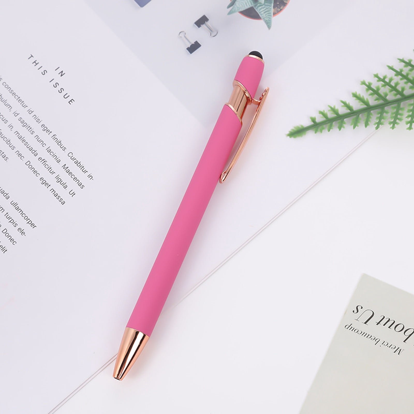 Retractable Ballpoint Pen with Aluminum Body, Stylus Pen for Touch ...