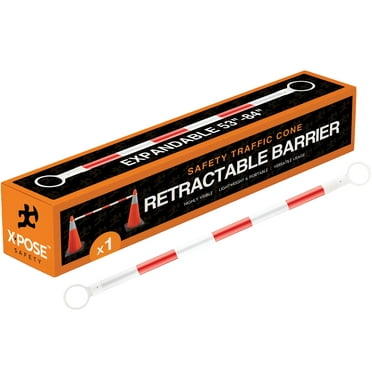 Franklin Sports Retractable Driveway Barrier – Visual Safety Barrier ...