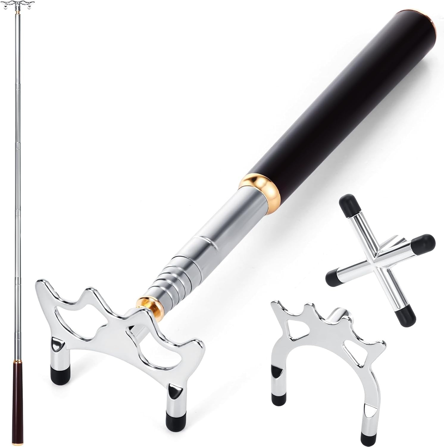 Retractable Billiards Cue Snooker Pool Bridge Stick with 3 Pieces ...