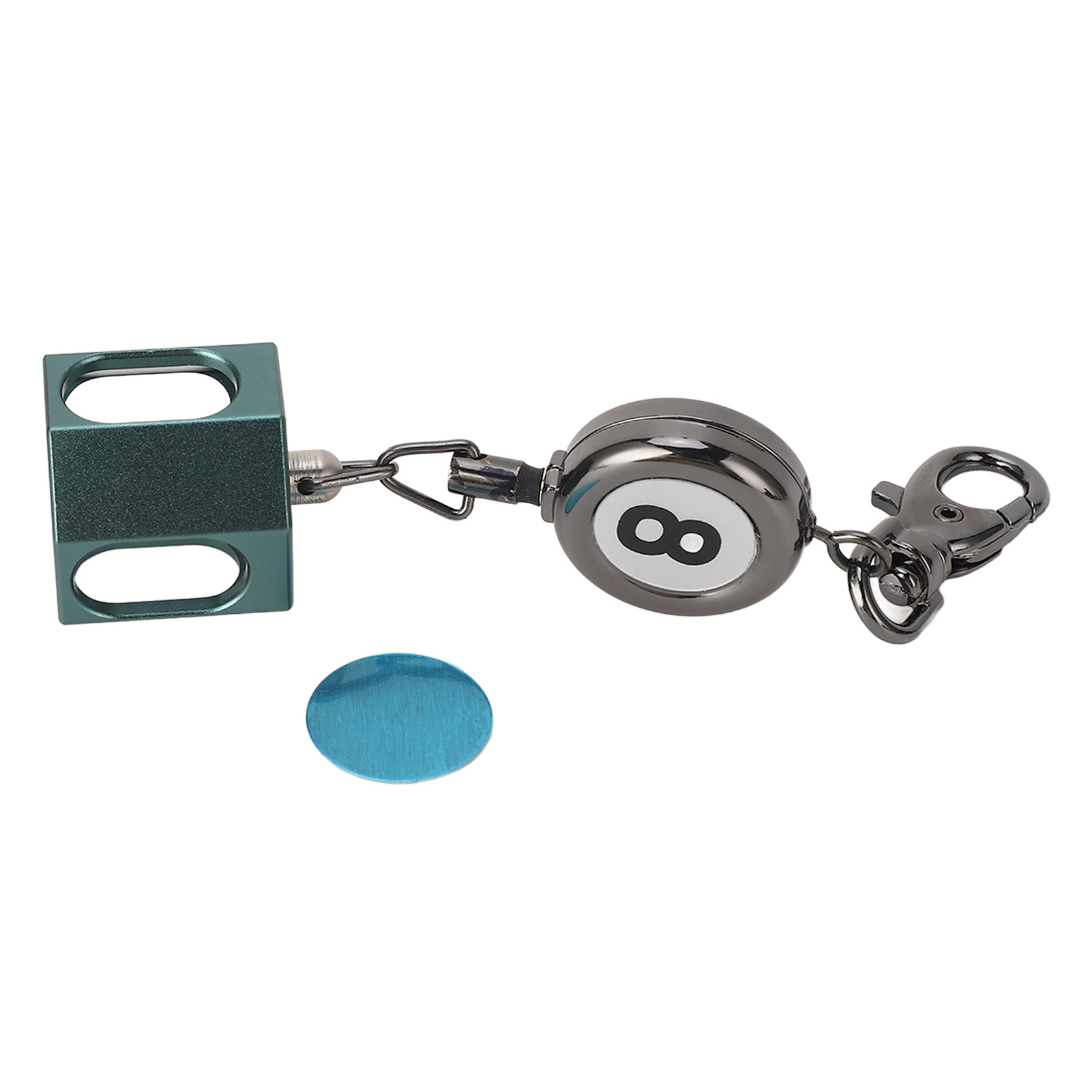 Retractable Billiards Pool Cue Chalk Holder with Drawing Belt Clip and ...