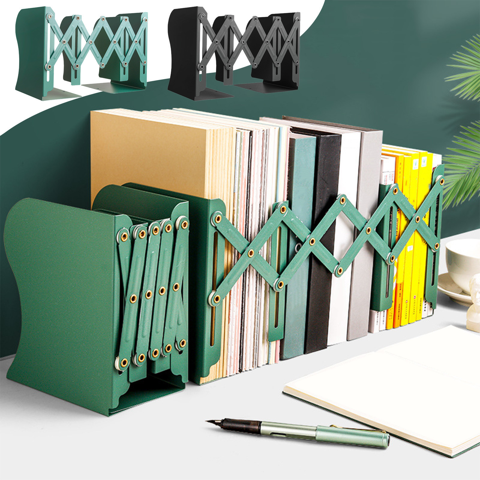 Retractable Book Stand, Student Desktop Bookshelf, Folding Display ...