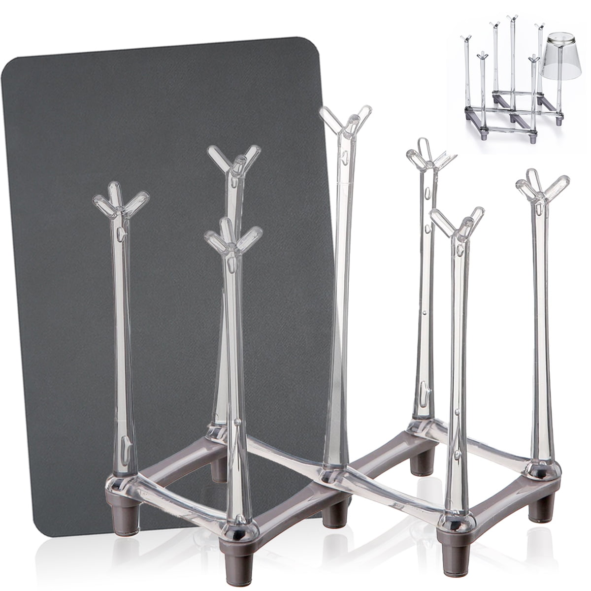 Retractable Bottle Drying Rack, Space Saving Water Bottle Dryer Rack ...