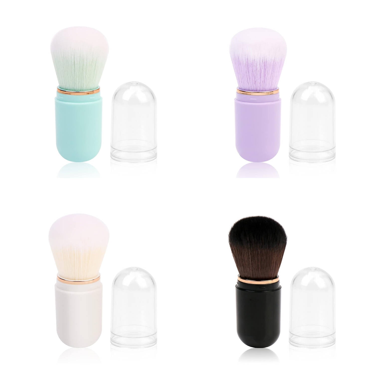 Retractable Brush Travel Facial Cosmetic Makeup Brush, Cute Capsule ...