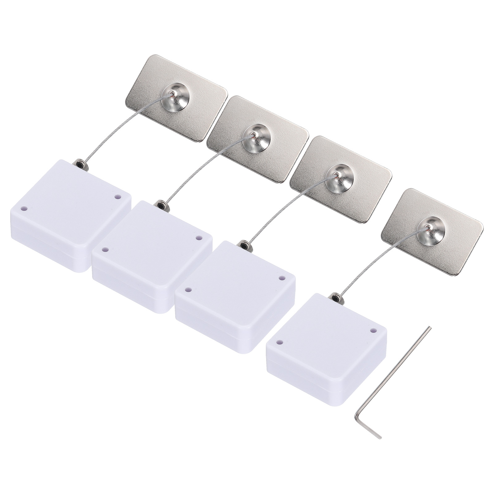 Retractable Cable Lock with Double-Sided Adhesive Remote Lock ...