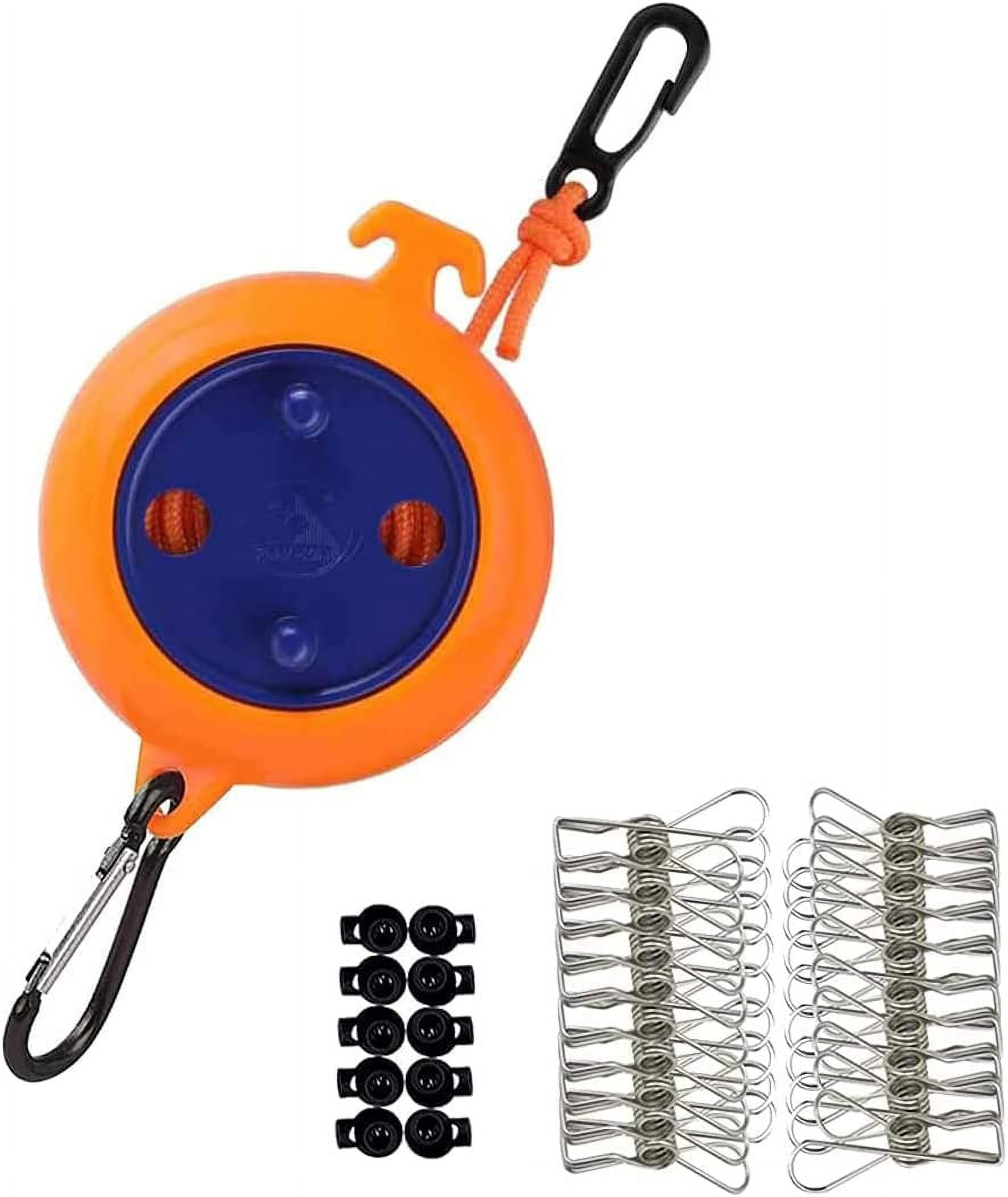 Retractable Camping Clothesline, Adjustable Travel Laundry Rope, Heavy ...