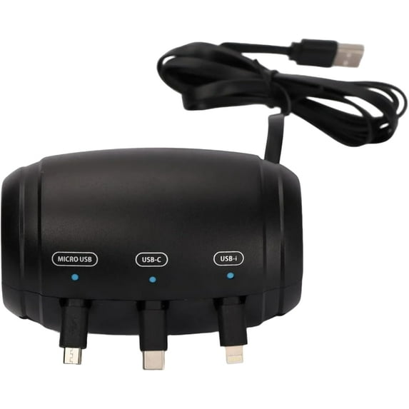 Retractable Car Backseat Charger–3-in-1 Car Backseat Charging Station ...