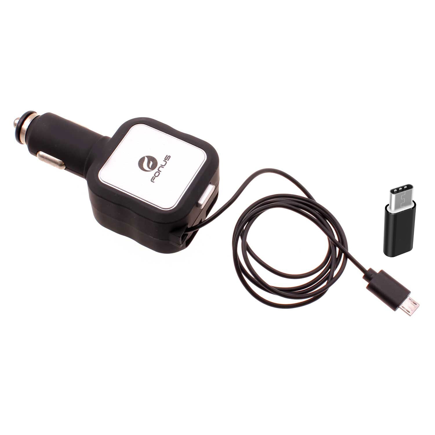 Retractable Car Charger for Samsung Galaxy Tab A9/A8 10.5" (2021)/A7 10 ...