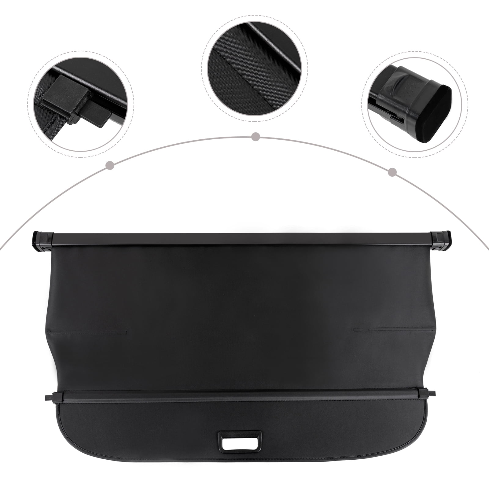 Retractable Car Sun Shade for Toyota Venza 2021-2023, Durable Black ...