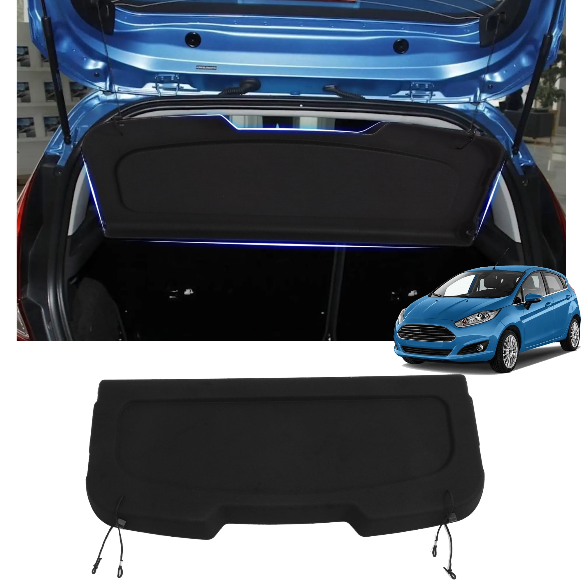 Retractable Cargo Cover For Ford Fiesta 2011-2019 Luggage Shield Shade ...