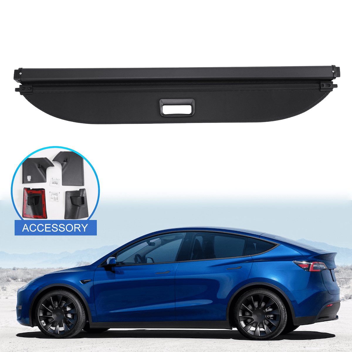 Retractable Cargo Cover Luggage Shade Shield For Tesla Model Y 2020 ...