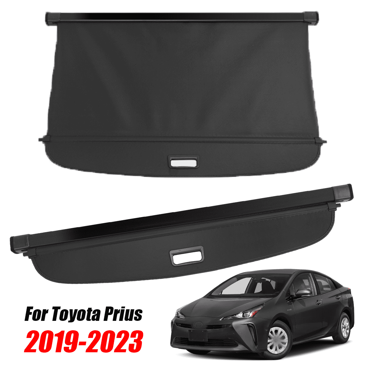 Retractable Cargo Cover Trunk Shade Cover Black Fit For 2019-2023 ...