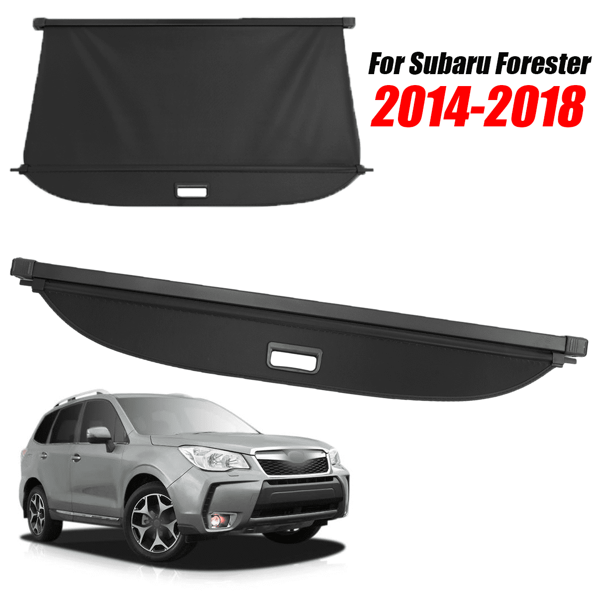 Retractable Cargo Cover Trunk Shade Cover Canvas For Subaru Forester ...