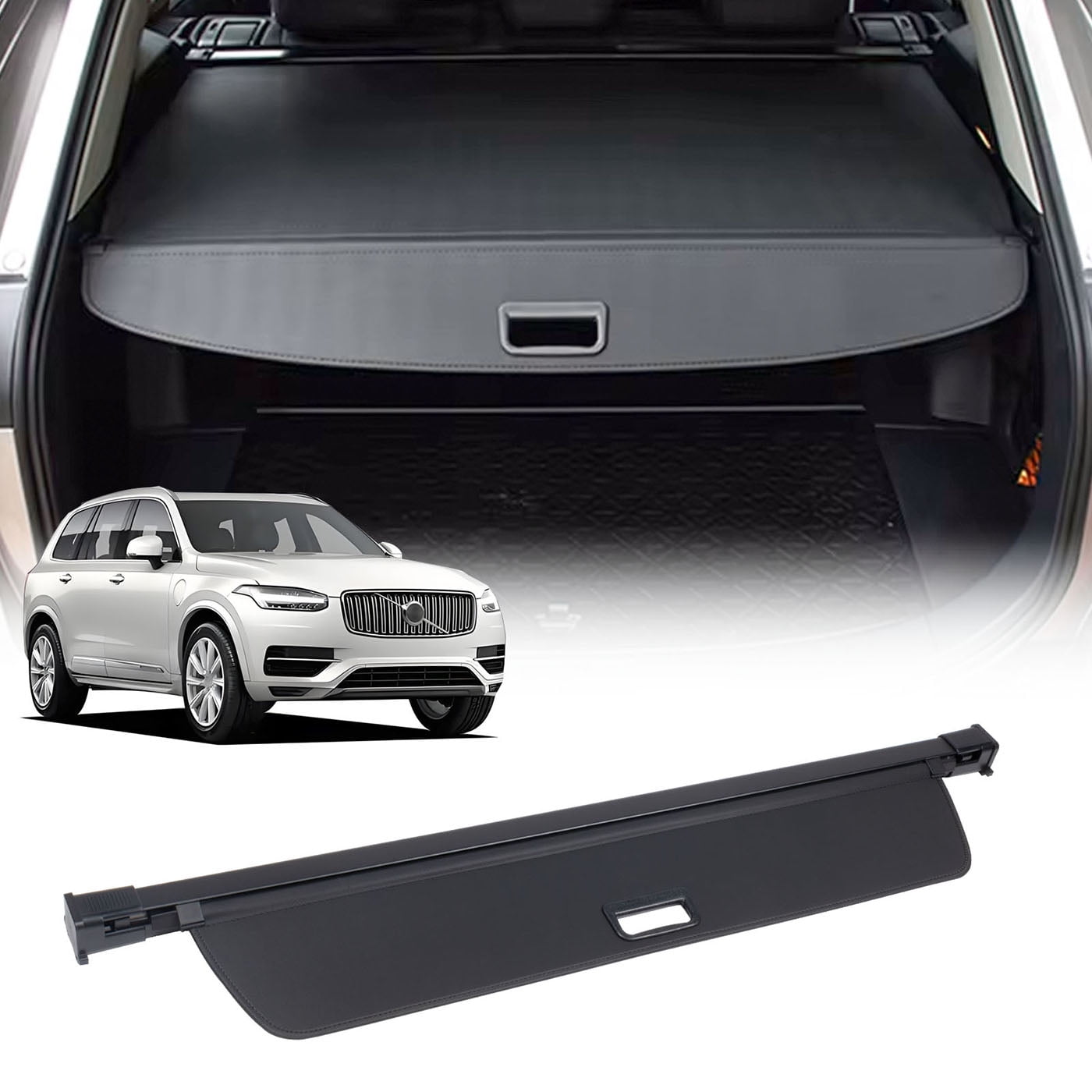 Retractable Cargo Cover for Volvo XC90 2018 2019 2020 2021 2022 2023 ...