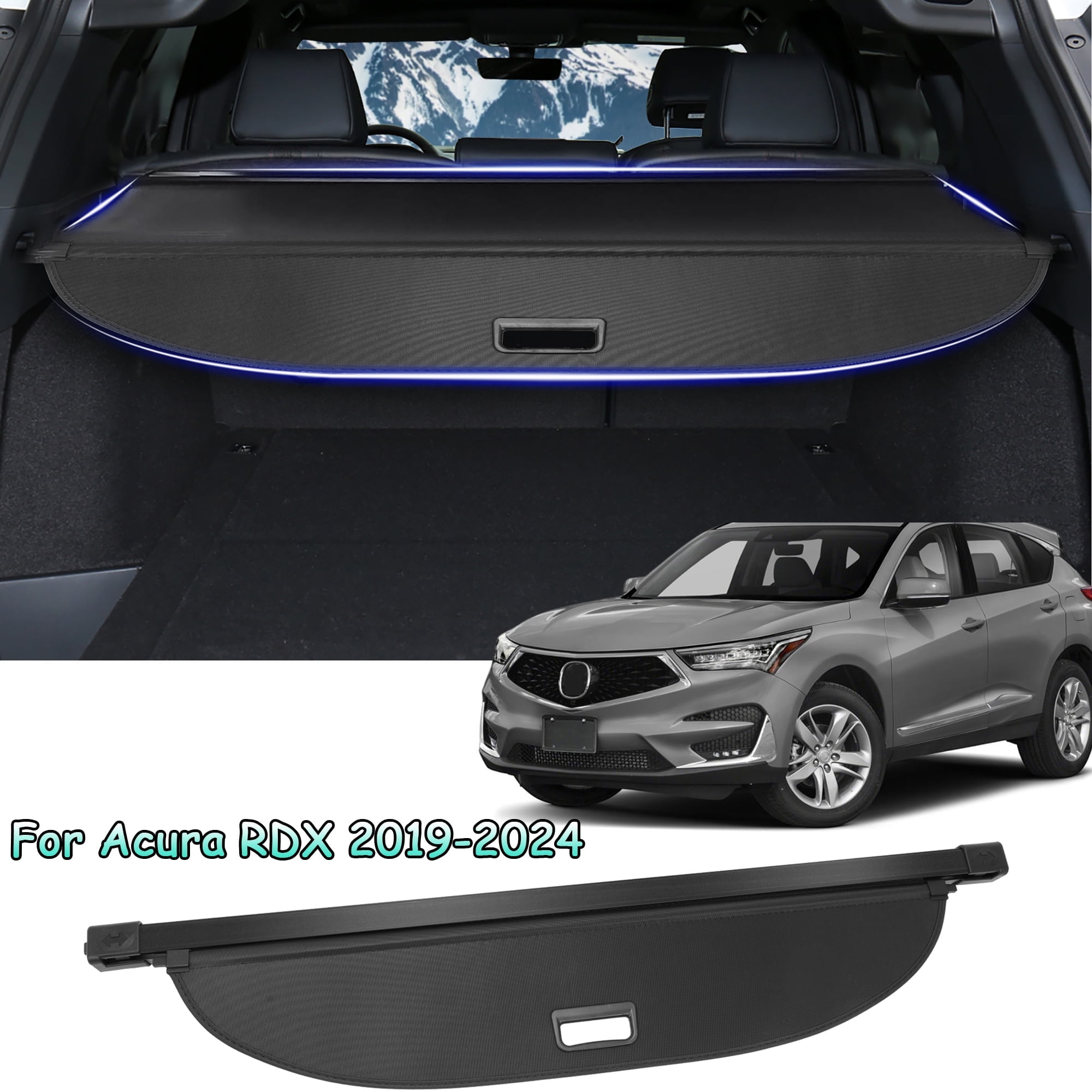 Retractable Cargo Cover for 2019-2024 Acura RDX Rear Trunk Luggage ...