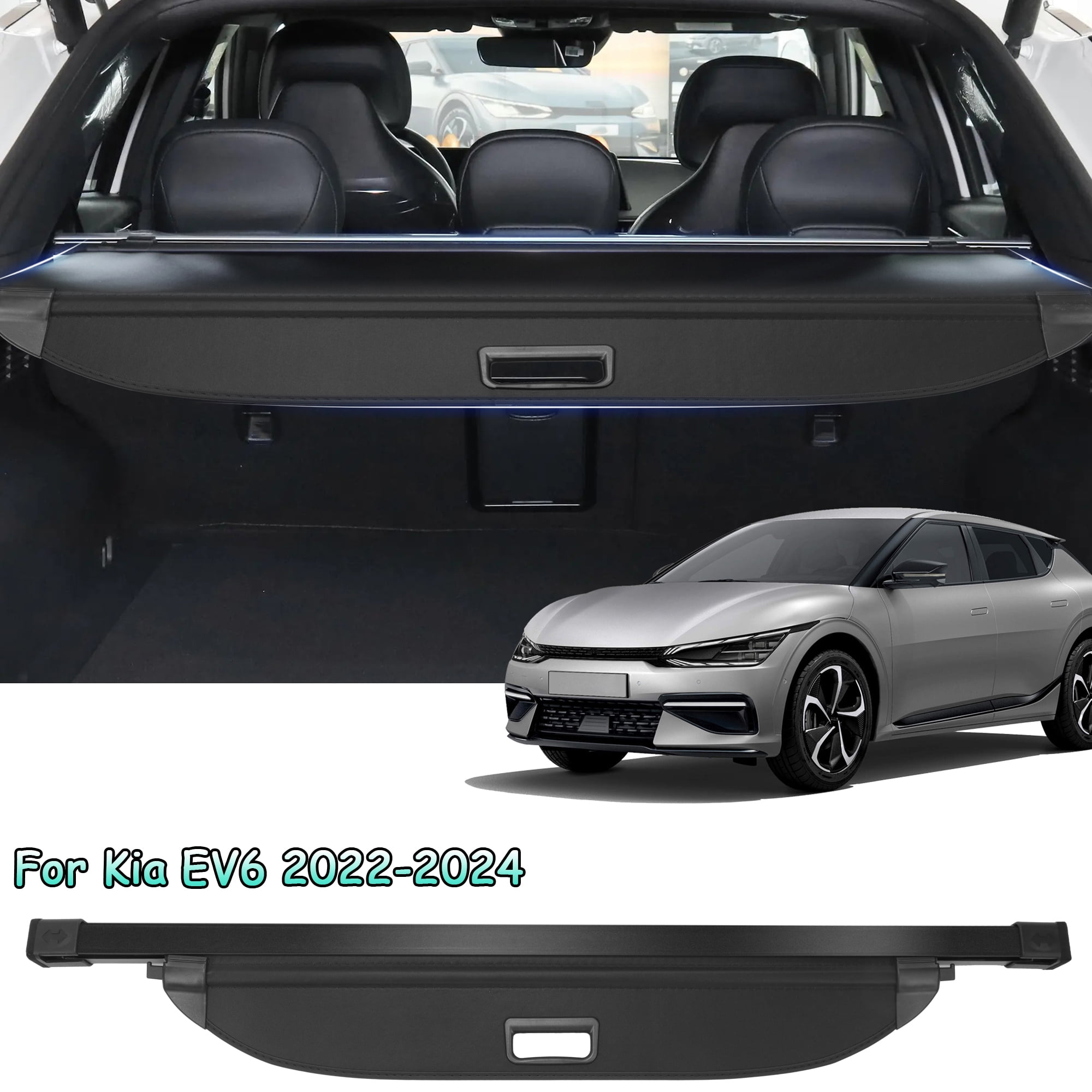 Retractable Cargo Cover for Kia EV6 2022-2023 Rear Trunk Shield ...